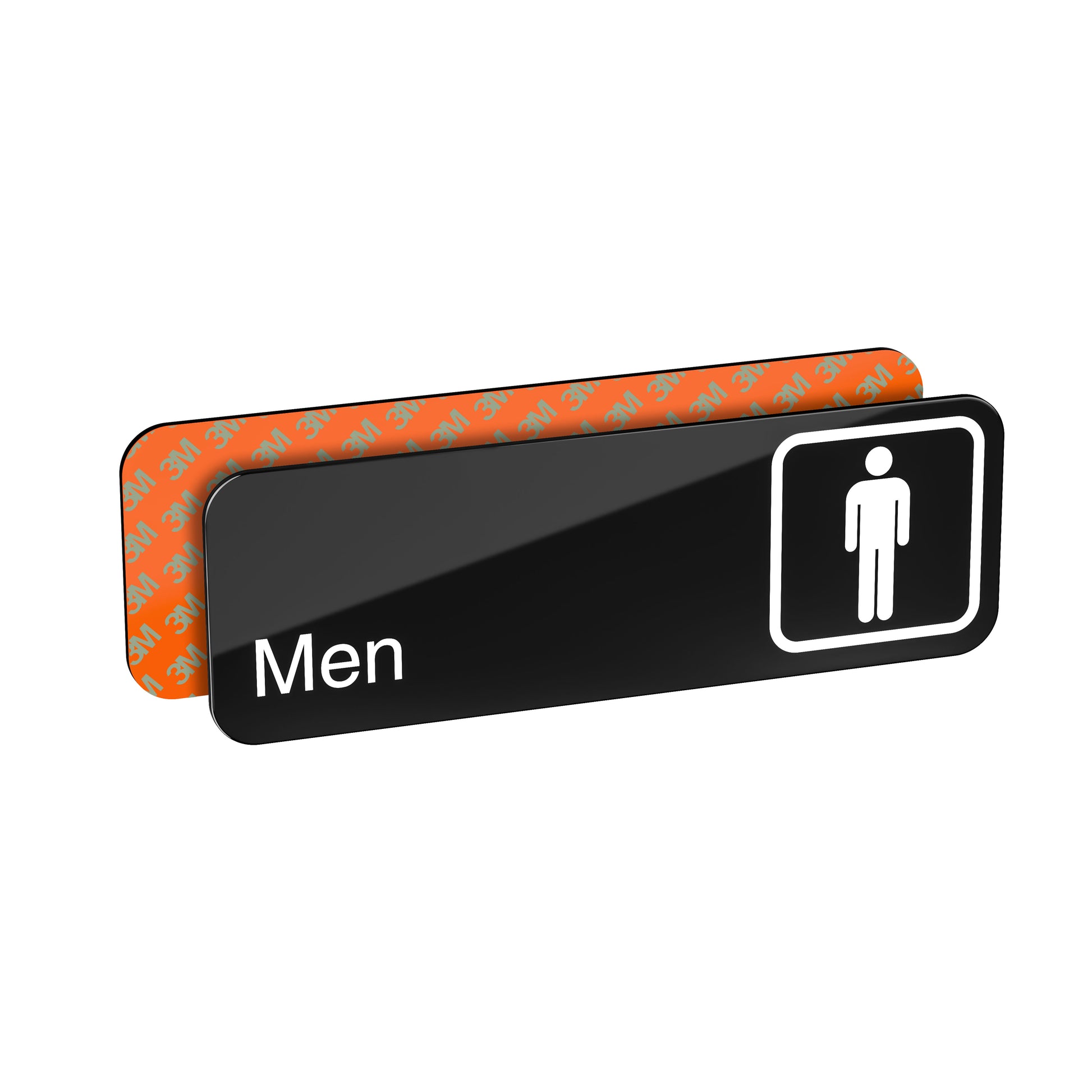 Restroom Signs Black And White Men